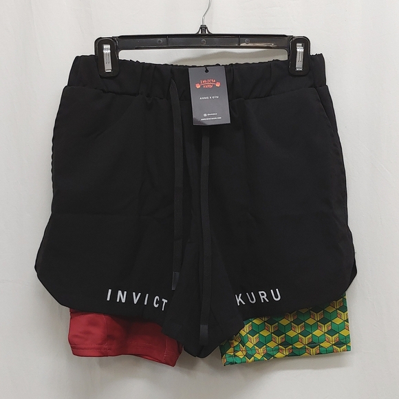 Invicta | Shorts | Invicta Kuru Anime X Gym Black Green And Red Shorts ...